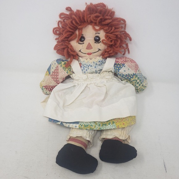 Handmade Raggedy Ann | Toys | Vintage Handmade Raggedy Ann Rag Doll ...